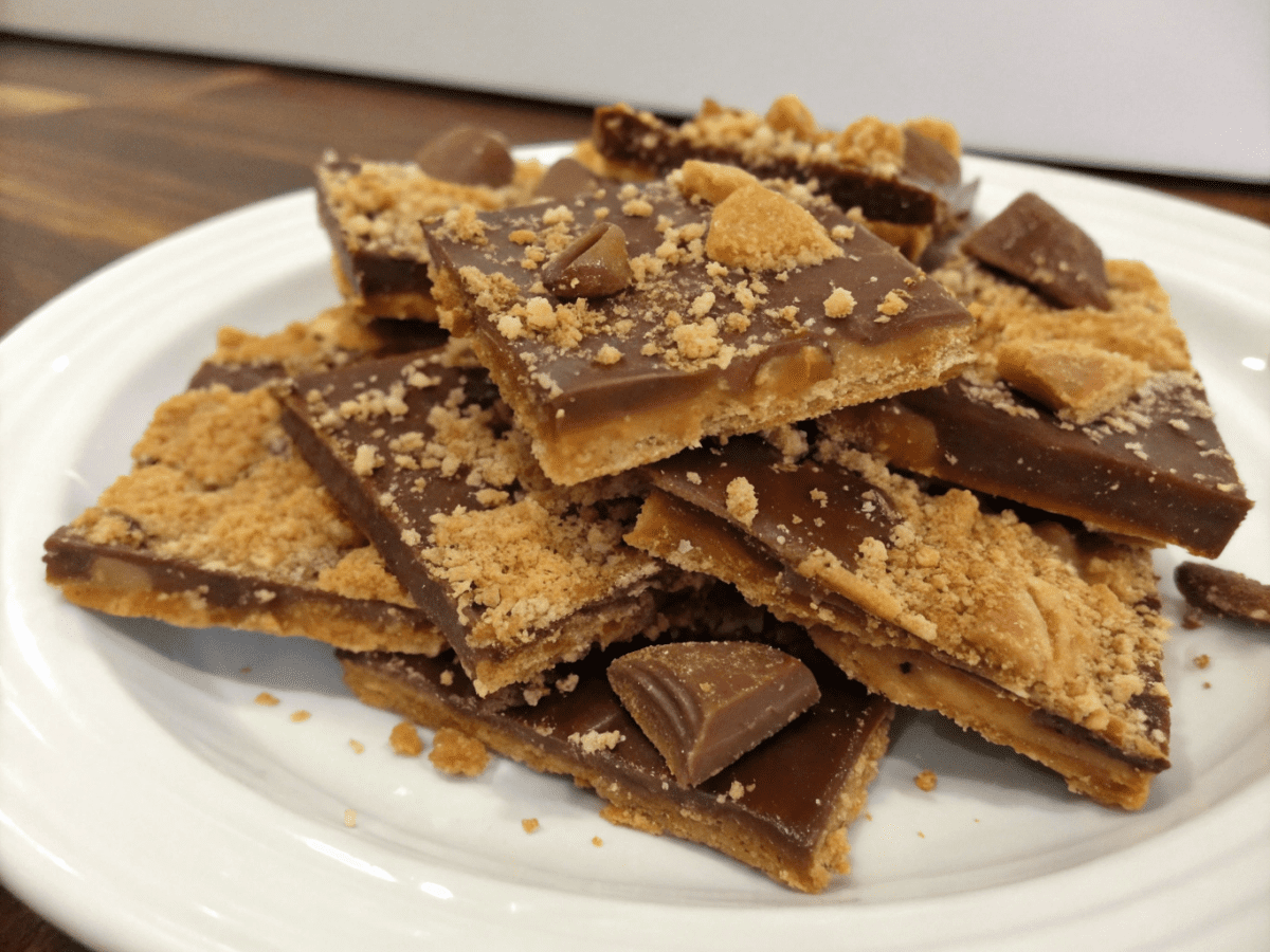 Graham Cracker Toffee – Easy Holiday Treat Recipe